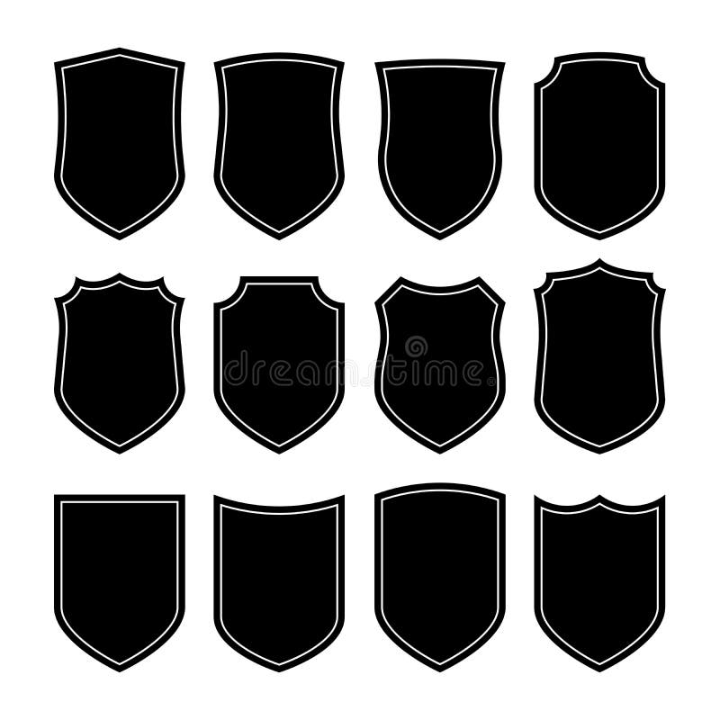 Shield Shapes Vector
