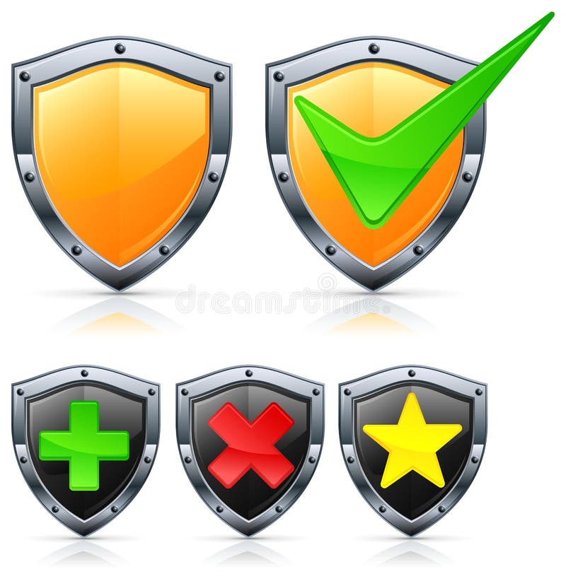 Shield Shape Template stock vector. Illustration of certificate - 8895356