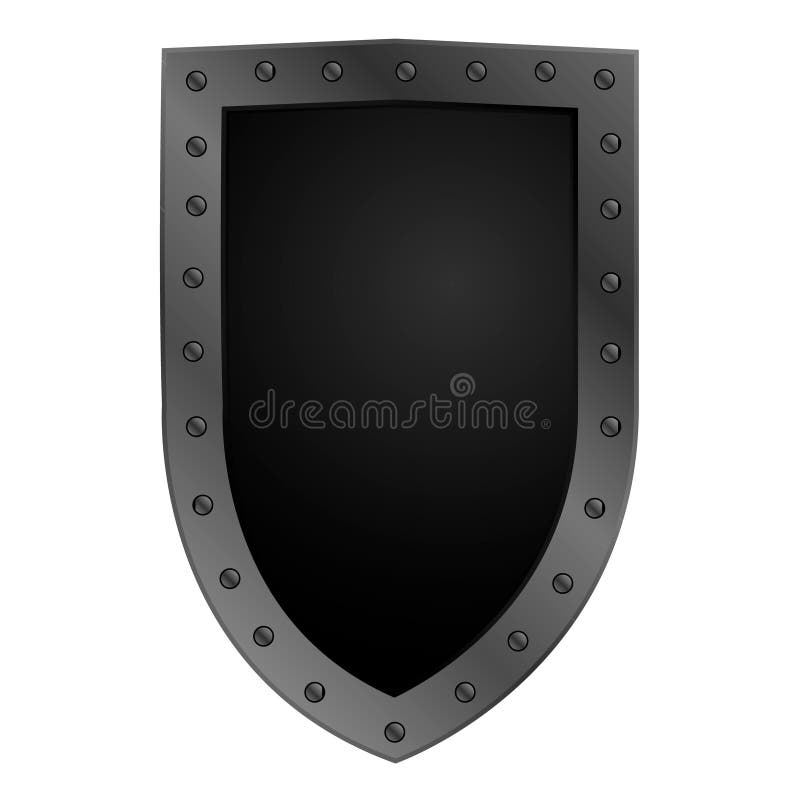 Shield Isolated on White Background. Vector Illustration of the Shield ...