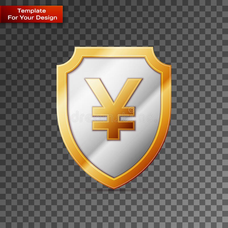 Shield with GBF Sign on Transparent Background Stock Vector ...