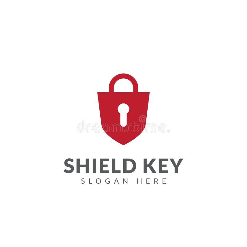 Shield Key Logo Design Vector Template Stock Vector - Illustration of ...