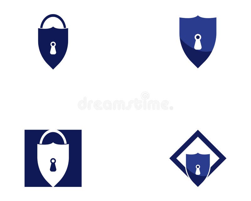 Shield key logo template stock vector. Illustration of blue - 133062206