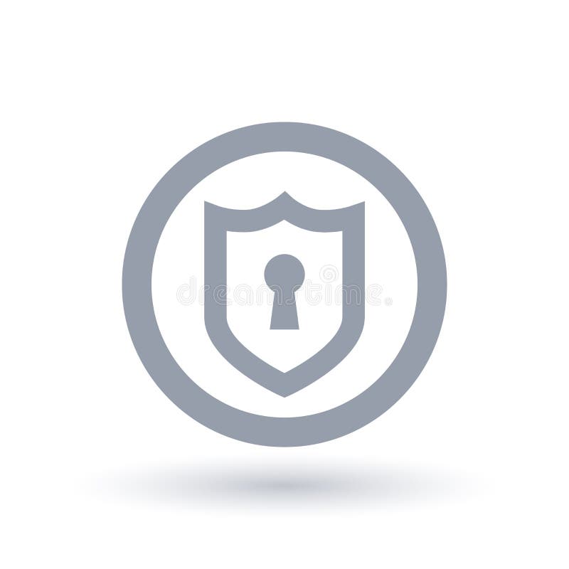 Keyhole Icon. Door Key Hole. Shape of Lock of Door. Black, White and ...