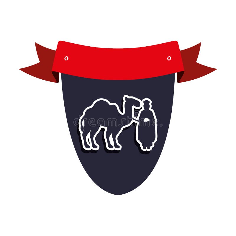 Shield Camel Logo Vector Template for Animal Logo Stock Vector ...