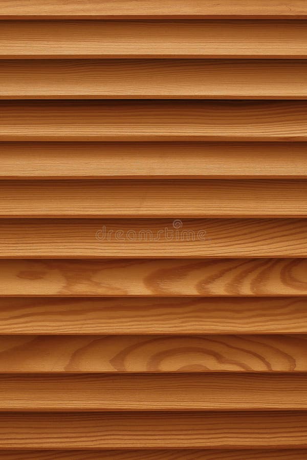 Shield with a Large Number of Parallel Wooden Logs Texture. Wood Blinds ...