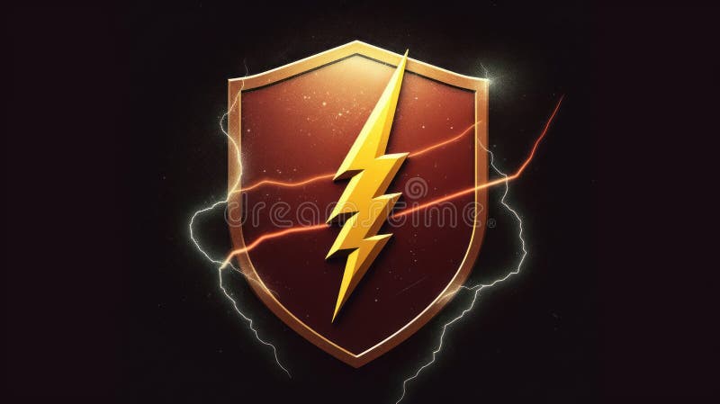 A Shield with a Lightning Bolt Symbolizing the Swift Response in ...