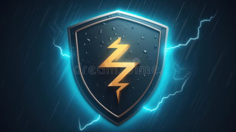 A Shield with a Lightning Bolt Symbolizing the Swift Response in ...