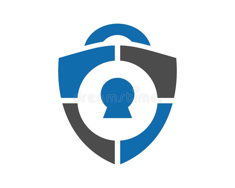 Shield Lock Security Logo Icon Template Stock Illustration ...