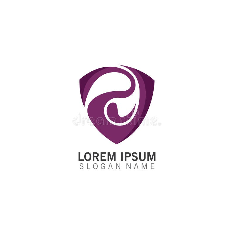 Shield Logo Creative Design Business Template Vector Stock Illustration ...