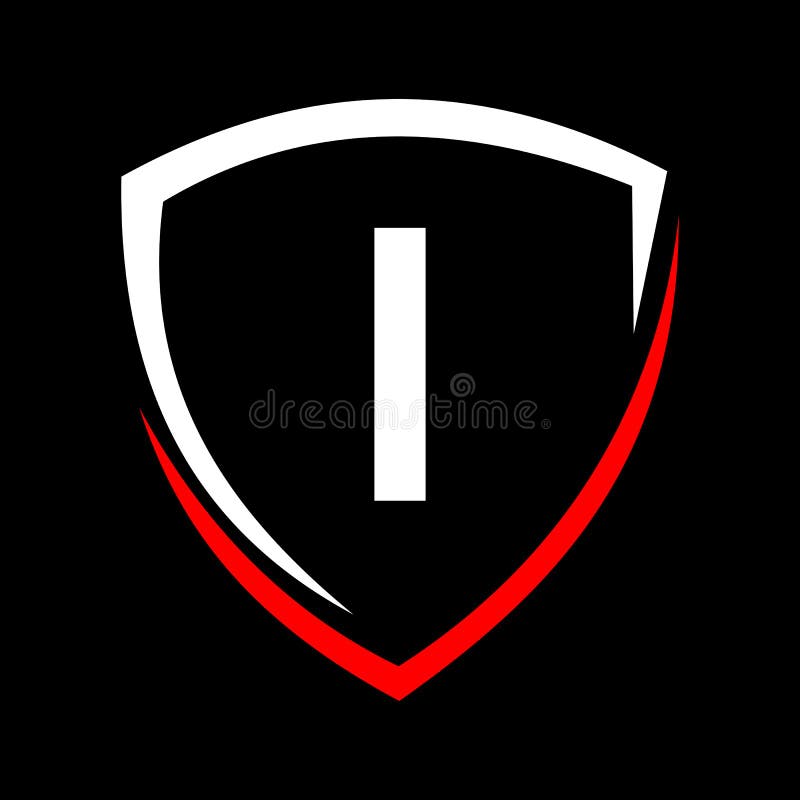 Shield Logo on Letter I Vector, Privacy Icon Safe and Protection ...
