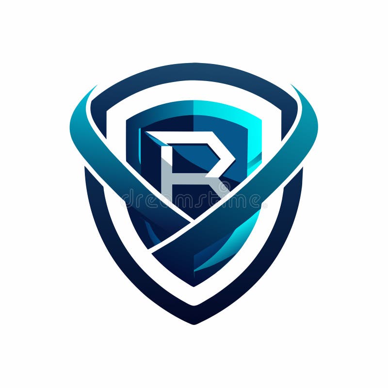 A Shield Logo with the Letter R Inside it, Showcasing a Modern and ...