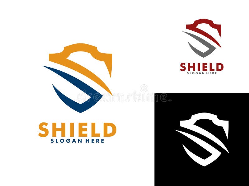 Shield Logo with Letter S, Security Logo Protection Symbol Vector Logo ...