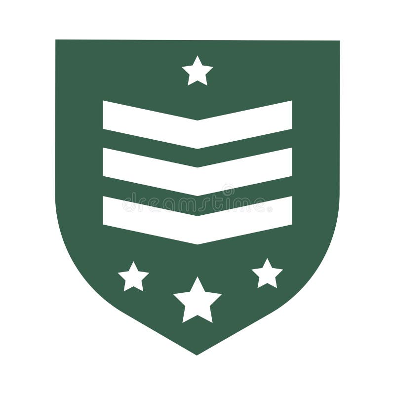 Shield Military Force Isolated Icon Stock Vector - Illustration of ...