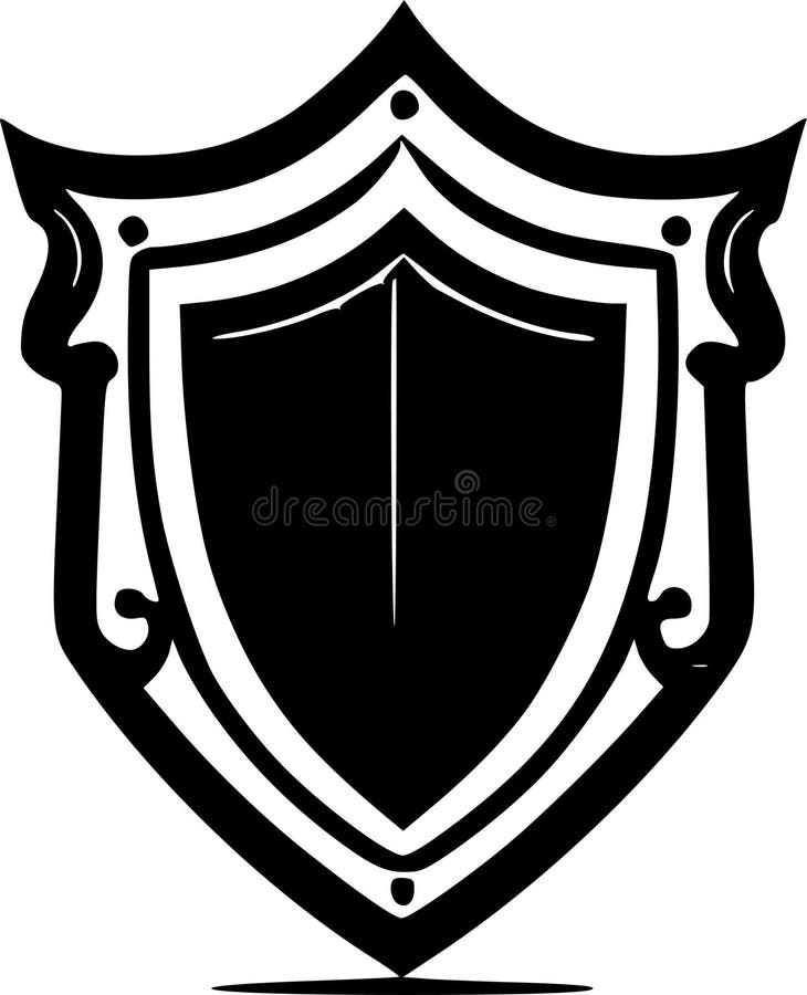Shield - Minimalist and Flat Logo - Vector Illustration Stock Vector ...