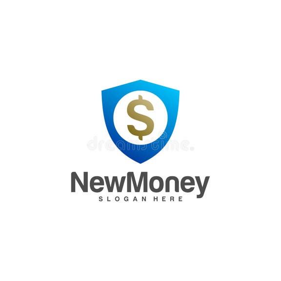 Shield Money Logo Design Concept Vector, Simple Money Shield Logo ...