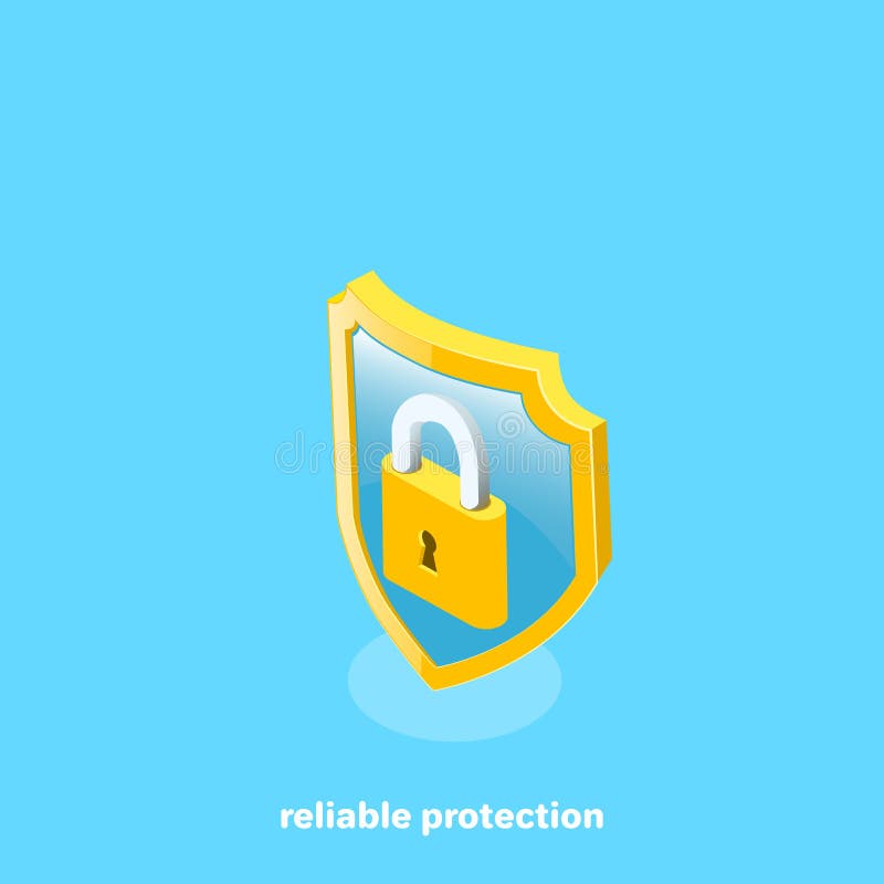 Reliable protection stock vector. Illustration of icon - 185684903