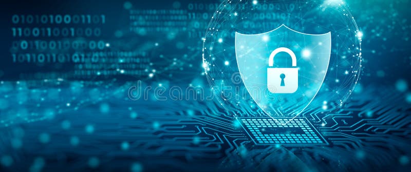 Cyber Attack Block, Cyber Data, and Information Privacy Concept. 3D ...