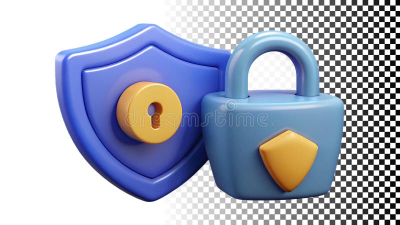 Shield with Padlock Icon, Symbolizing Secure Access or Protection Png ...
