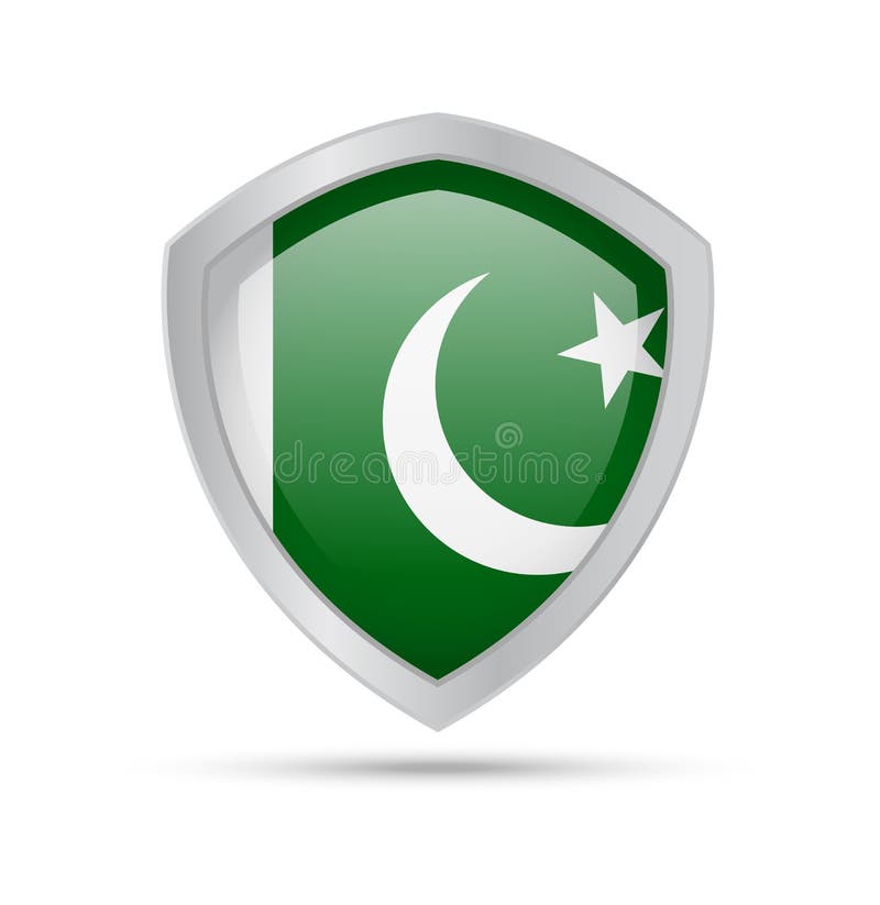 Pakistan Flag in the Form of Wave Ribbon Stock Illustration ...