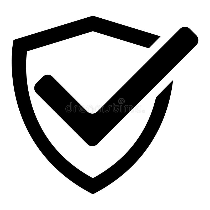 Shield Protect Icon, Safety Mark Web Design, Guard Symbol Vector ...