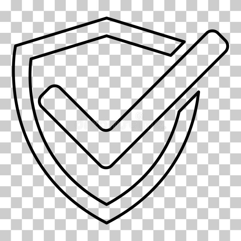 Shield Protect Icon, Safety Mark Web Design, Guard Symbol Vector ...