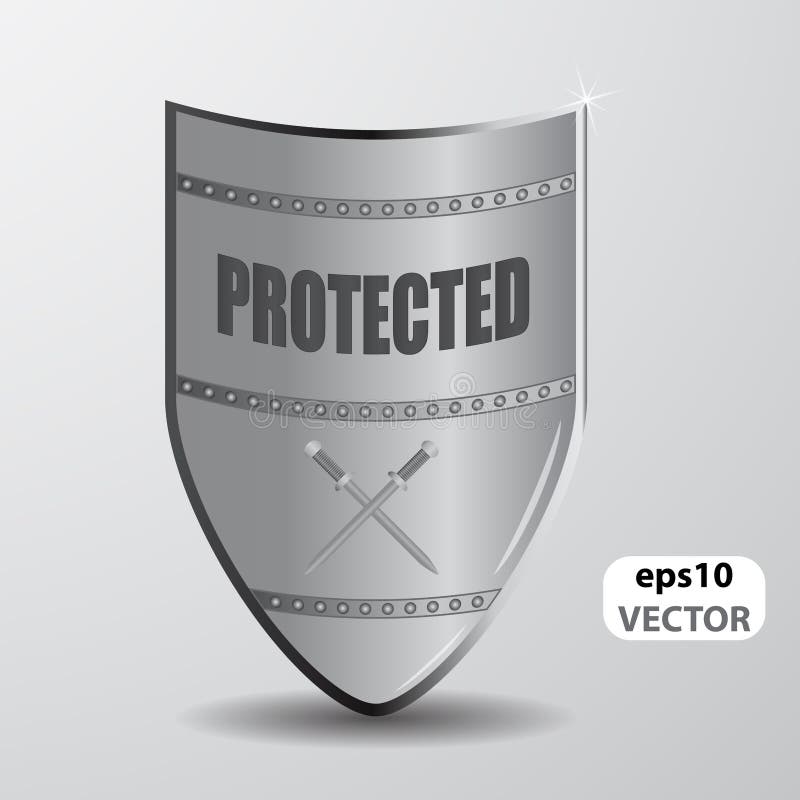 Shield - protected stock vector. Illustration of shape - 23540398