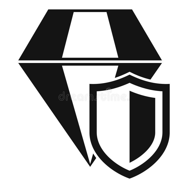 Diamond Protected by Shield Providing Security and Safety Stock ...