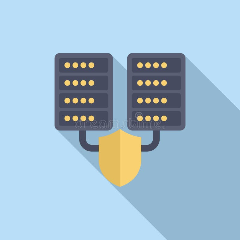 Shield Protecting Server Racks Sharing Data Connection Stock ...