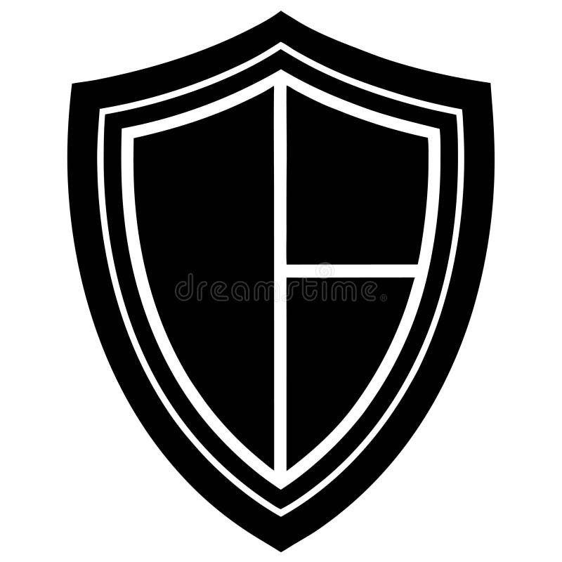 Shield Protection Defense Armor Guard Security Stock Illustration ...