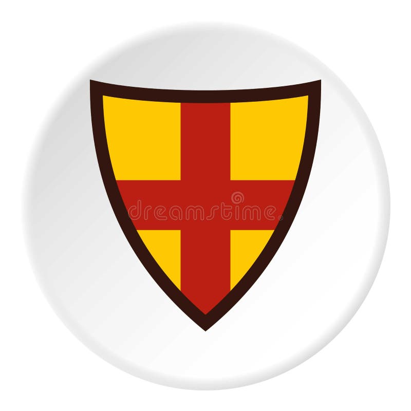 Shield for Protection Icon Circle Stock Vector - Illustration of ...
