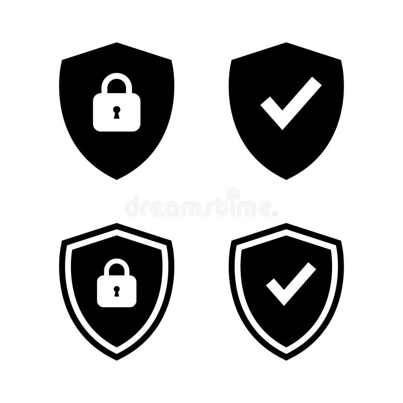 Shield Lock Tick Stock Illustrations – 1,734 Shield Lock Tick Stock ...