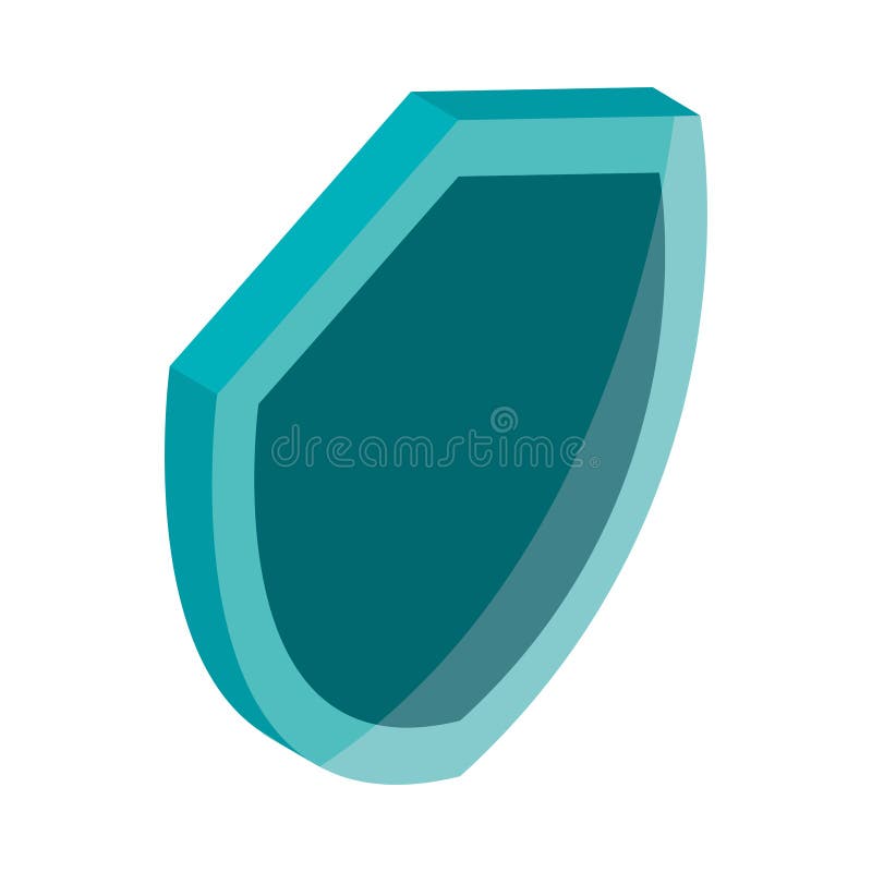 Shield Protection Isometric Stock Vector - Illustration of symbol, sign ...