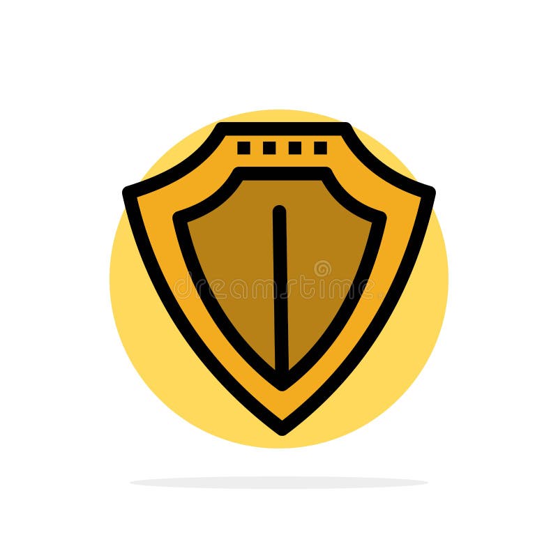 Shield, Protection, Locked, Protect Abstract Circle Background Flat ...