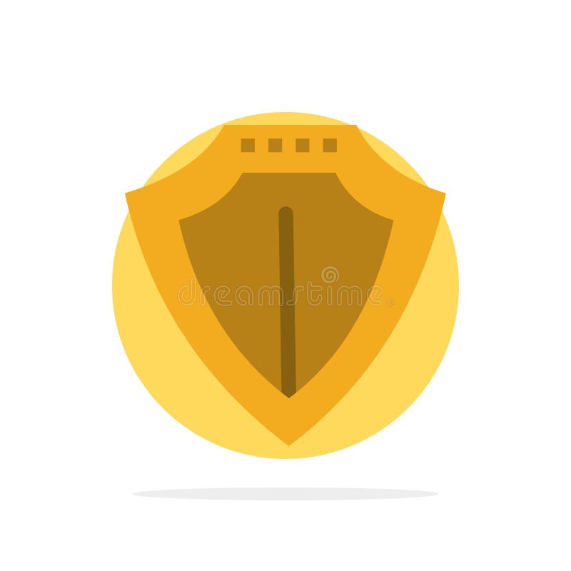 Shield, Protection, Locked, Protect Abstract Circle Background Flat ...