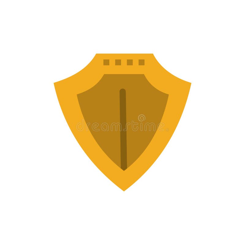 Shield, Protection, Locked, Protect Flat Color Icon. Vector Icon Banner ...