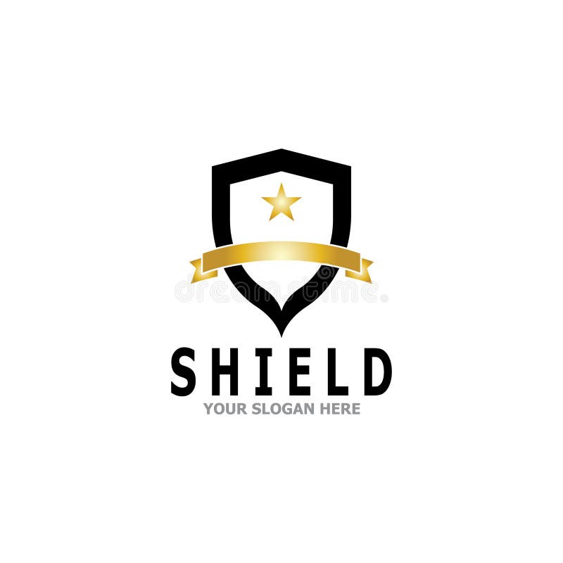 Shield Protection Logo Vector Illustration Stock Vector - Illustration ...