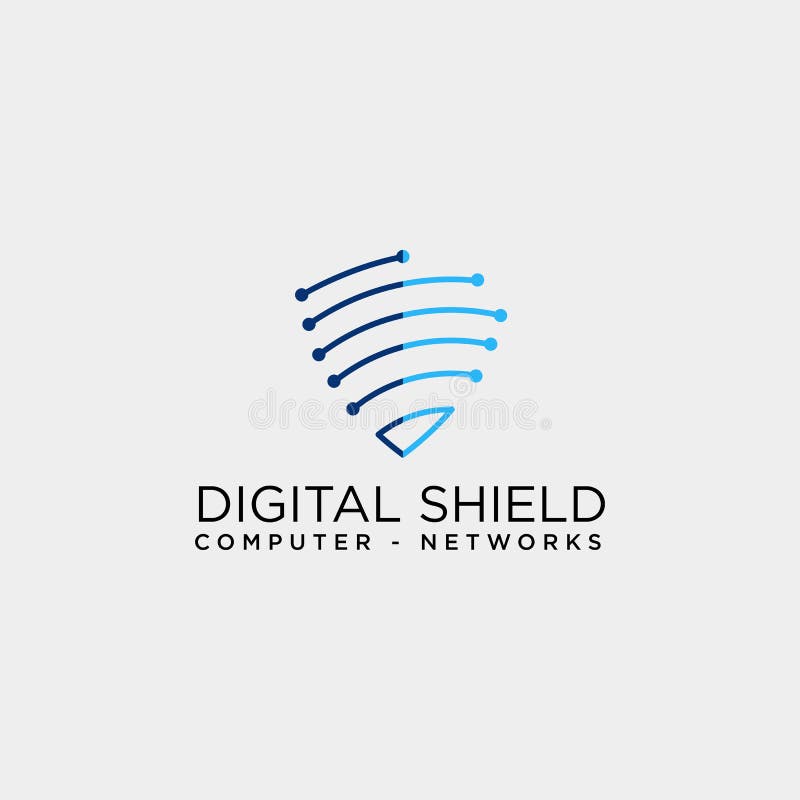 Shield Protection Network Logo Template Vector Illustration Icon ...