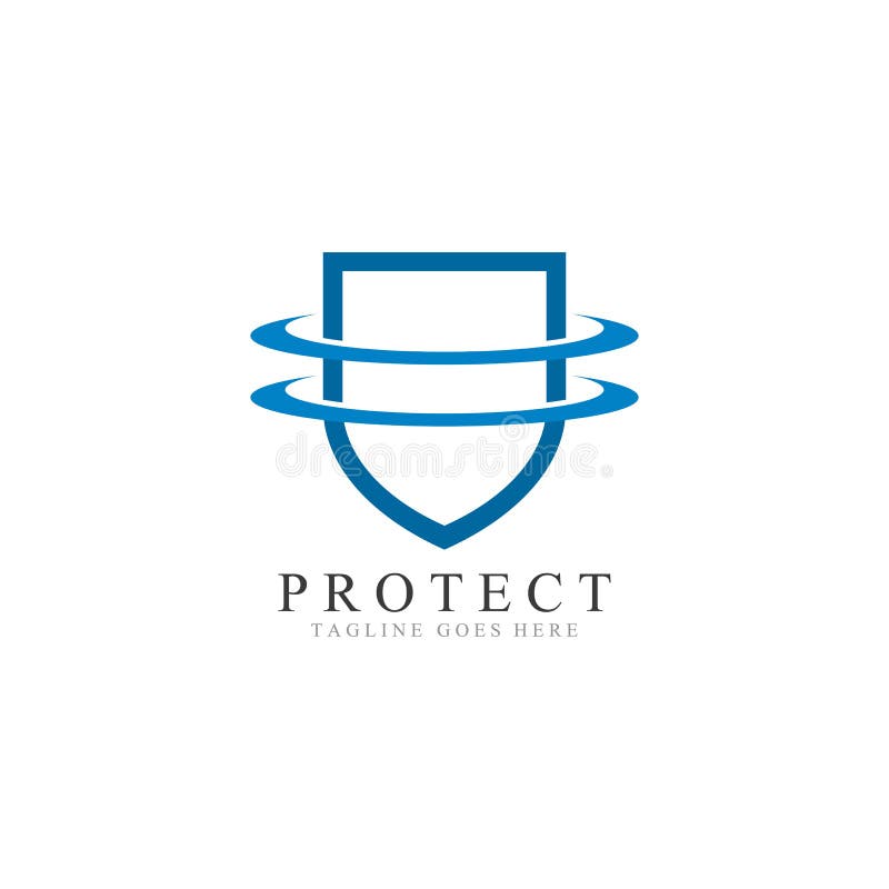 Shield Protector Logo Icon Illustration Stock Vector - Illustration of ...