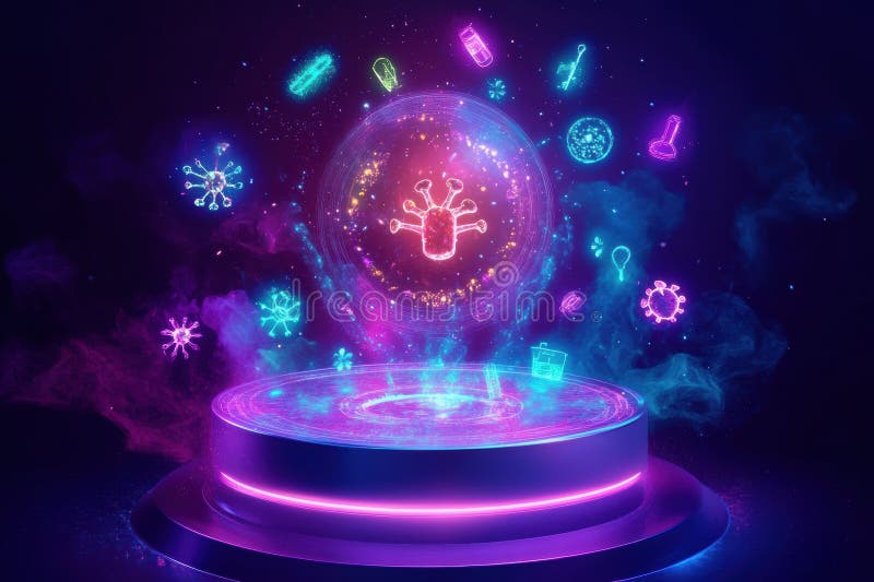 Shield Protects Against Microbes in a Vibrant and Colorful Display of ...