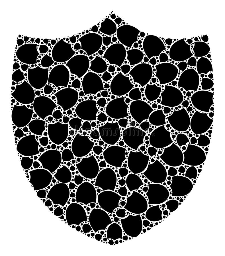 Shield Recursion Composition of Shield Items Stock Illustration ...