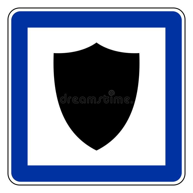 Shield and road sign stock vector. Illustration of square - 228119013