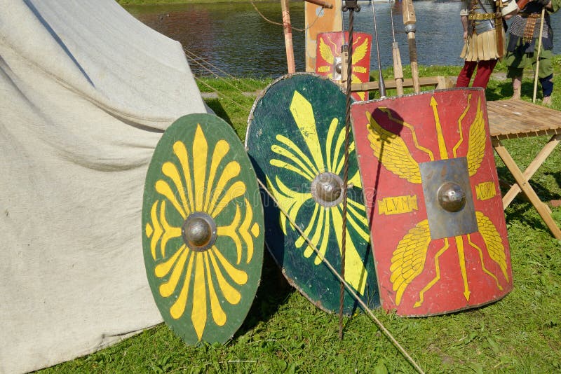 Roman legion shield stock image. Image of rome, fight - 25341875