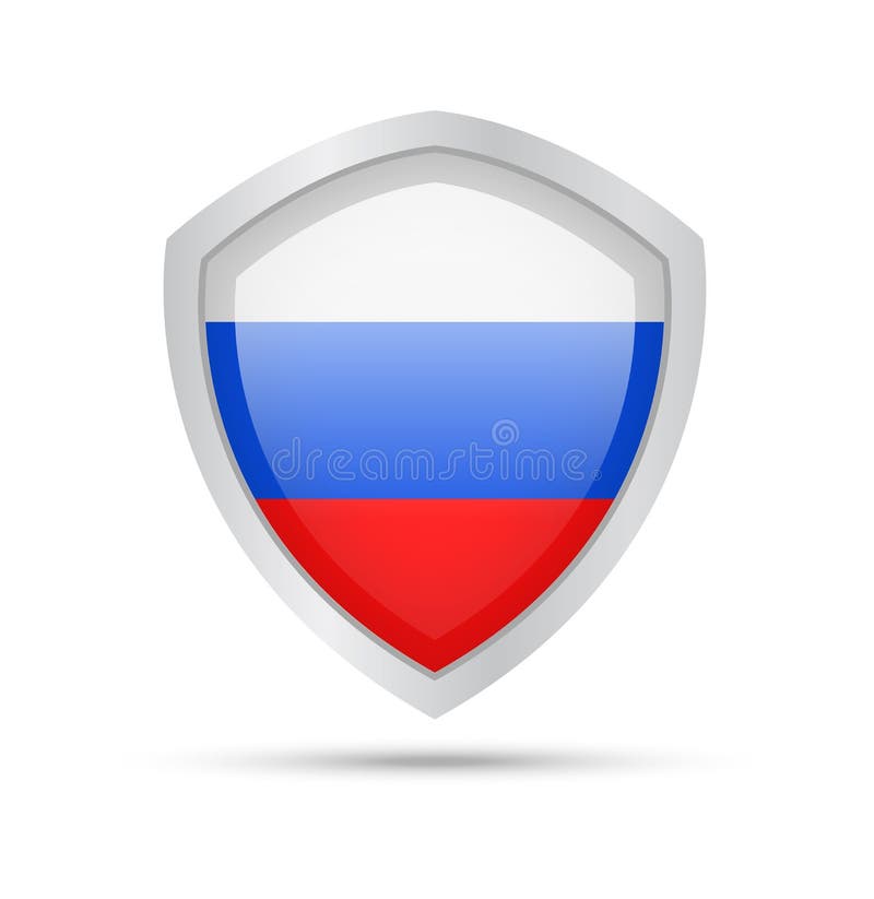 Russia Flag In The Form Of Wave Ribbon. Stock Illustration ...