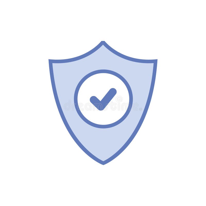 Shield Safe with Check Mark Stock Vector - Illustration of privacy ...