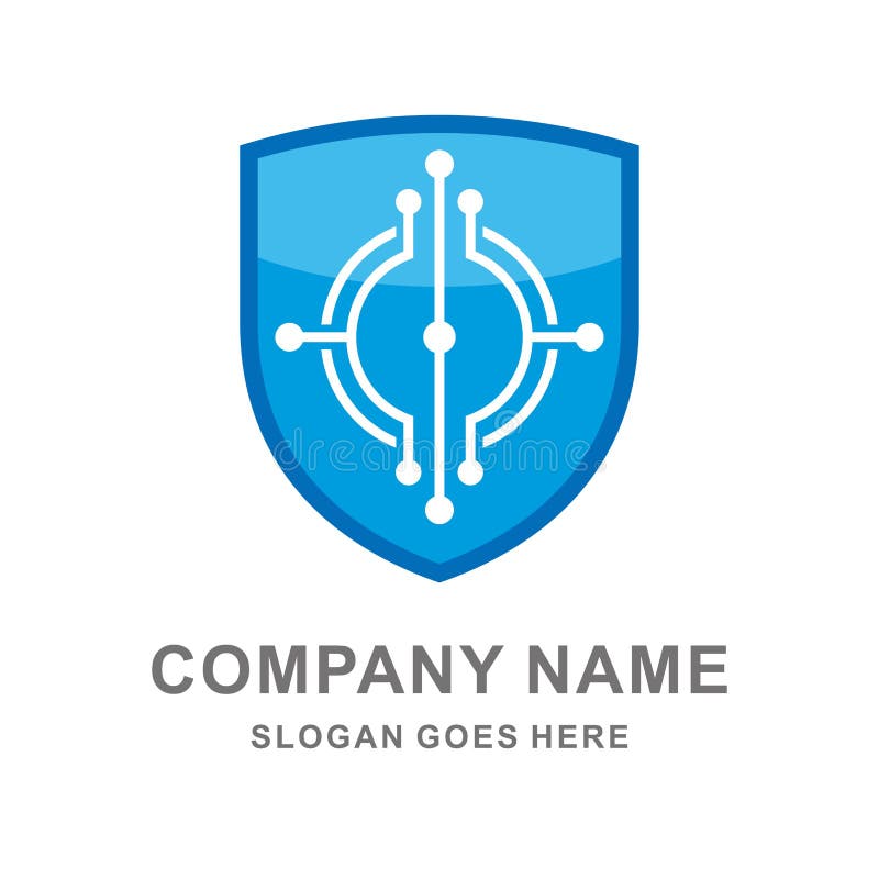 Shield Safety Security System Connection Business Company Vector Logo ...