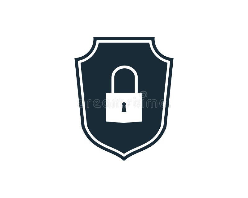 Shield Secure Icon Vector Logo Template Illustration Design Stock ...