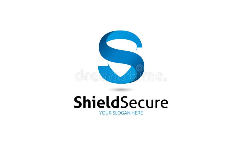 Shield Secure Logo stock vector. Illustration of logo - 90546573