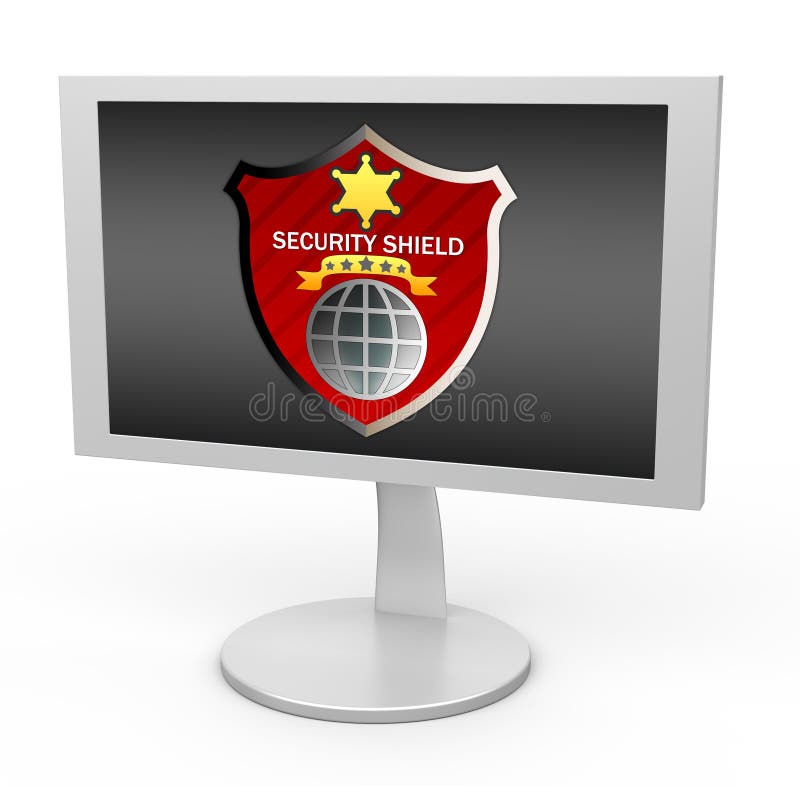 Shield security stock illustration. Illustration of hack - 17628637