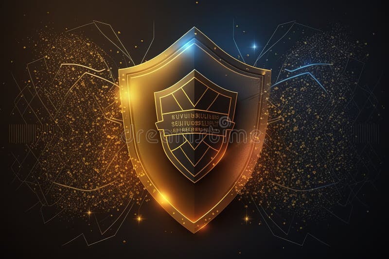 Security Concept, Generative AI Stock Illustration - Illustration of ...