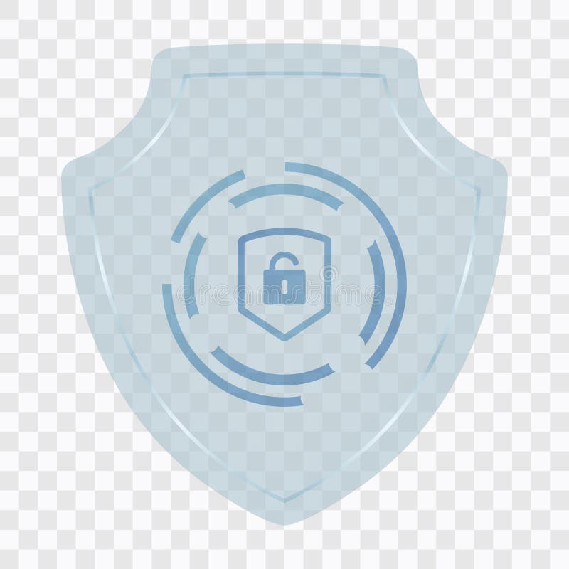 Shield and Security Lock Icons are Transparent. Safety, Security Vector ...